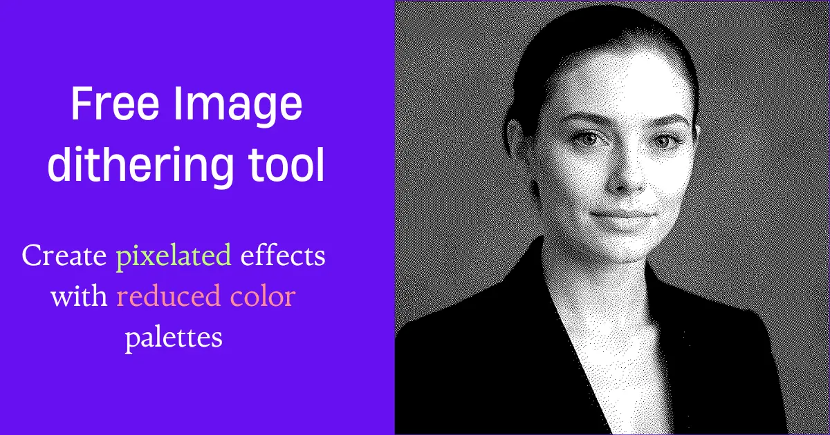 Image Dithering Tool - dither an image | PixelsAI