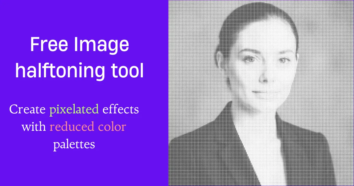 Image halftoning tool - halftone an image | PixelsAI